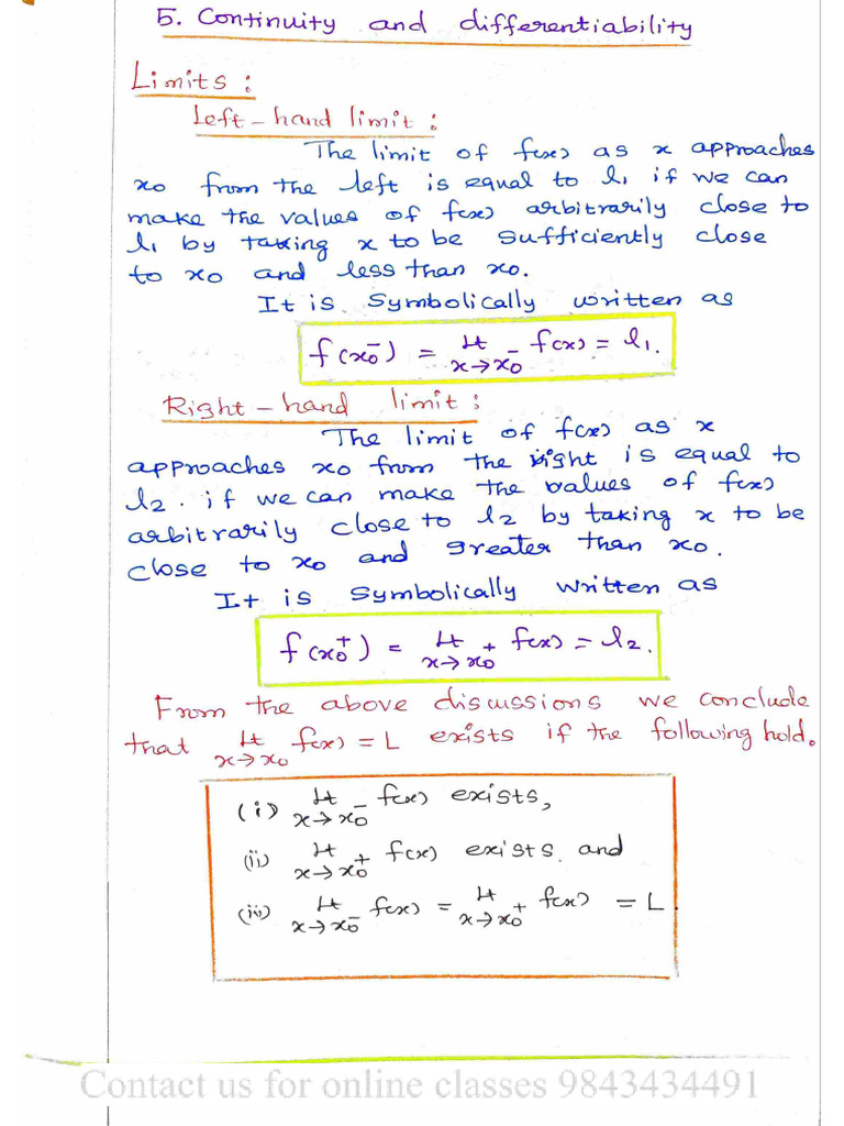 Cbse 5 Continuity and Differentiablity - Watermark (1) - Watermark | PDF