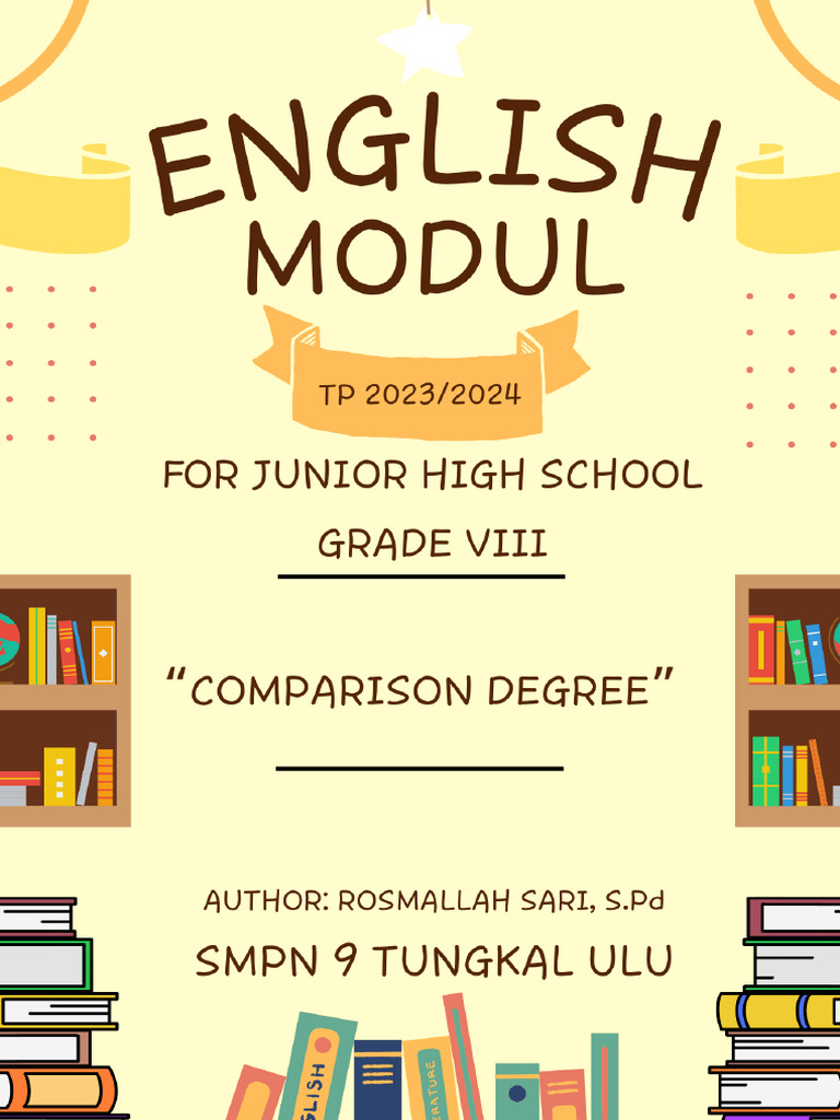 Modul Ajar Degree of Comparison Kelas 8 | PDF