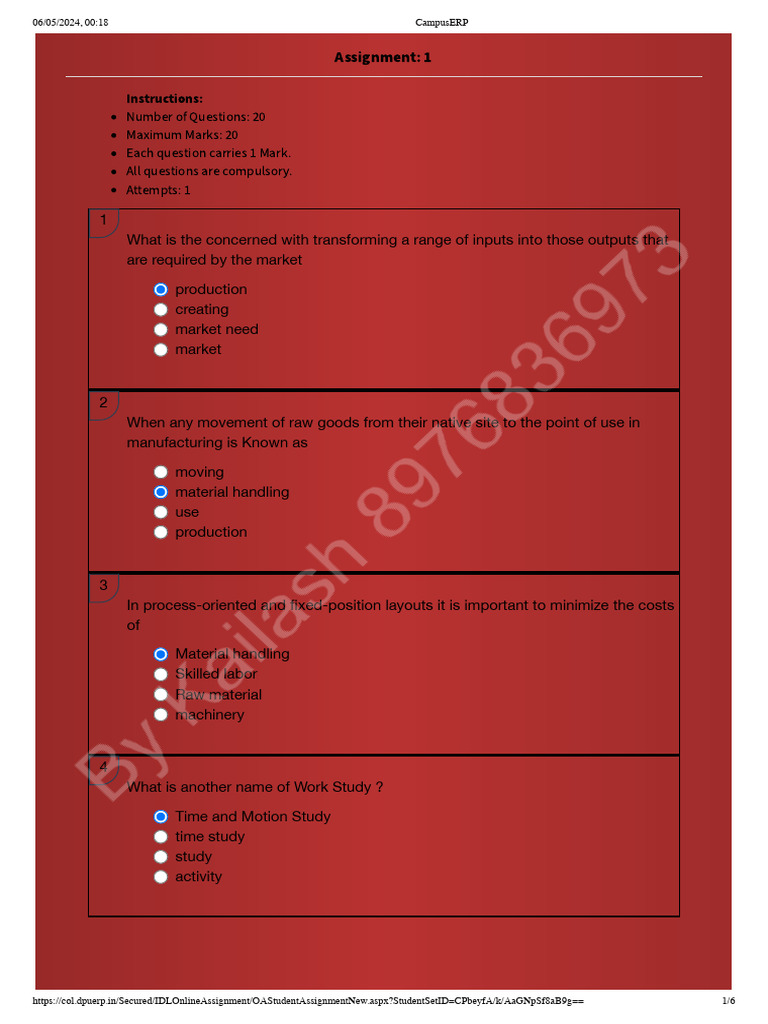 Operations Management Watermark | PDF | Economies | Business