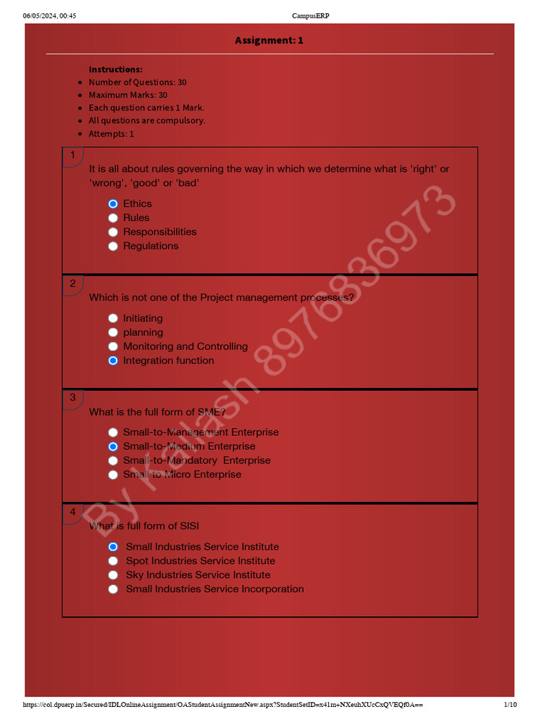 Entrepreneurship Development Watermark | PDF | Entrepreneurship ...