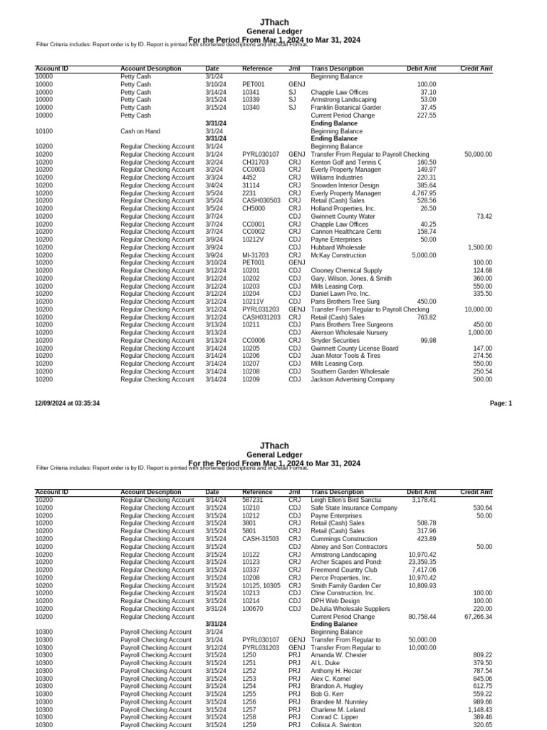 Part 3 General Ledger | PDF | Debits And Credits | Inventory