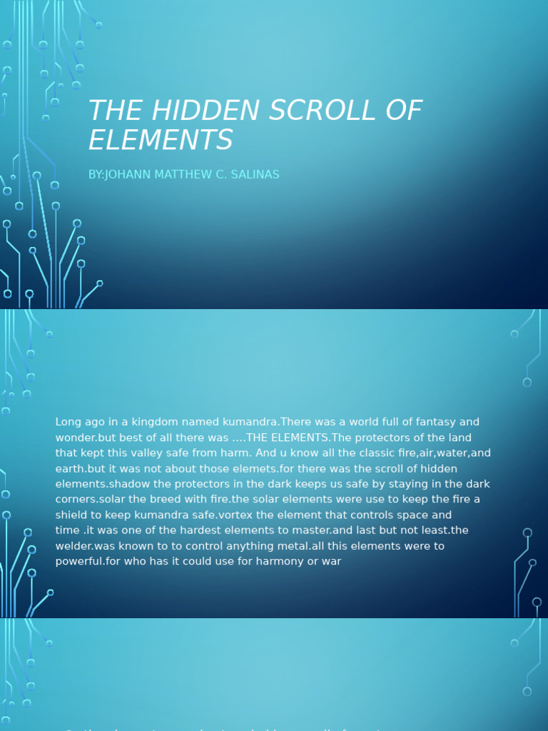 The Hidden Scroll of Elements | PDF