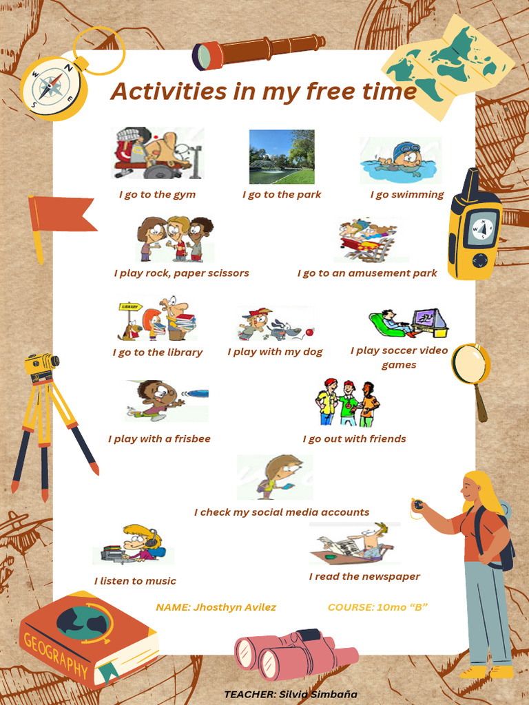 Activities in My Free Time | PDF