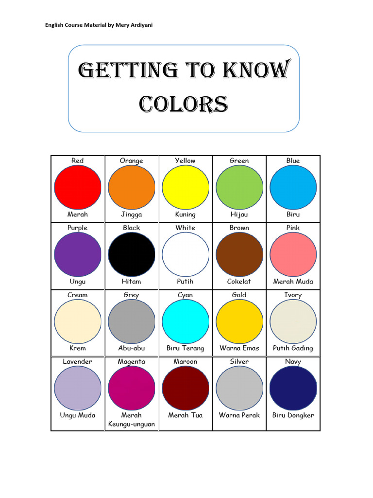 Getting to Know Colors | PDF | Color | Artistic Techniques
