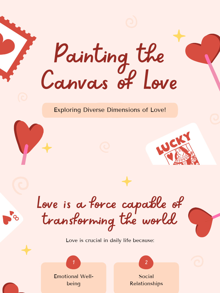 Red Cute Illustrative Love Presentation PDF | PDF | Love | Intimate ...