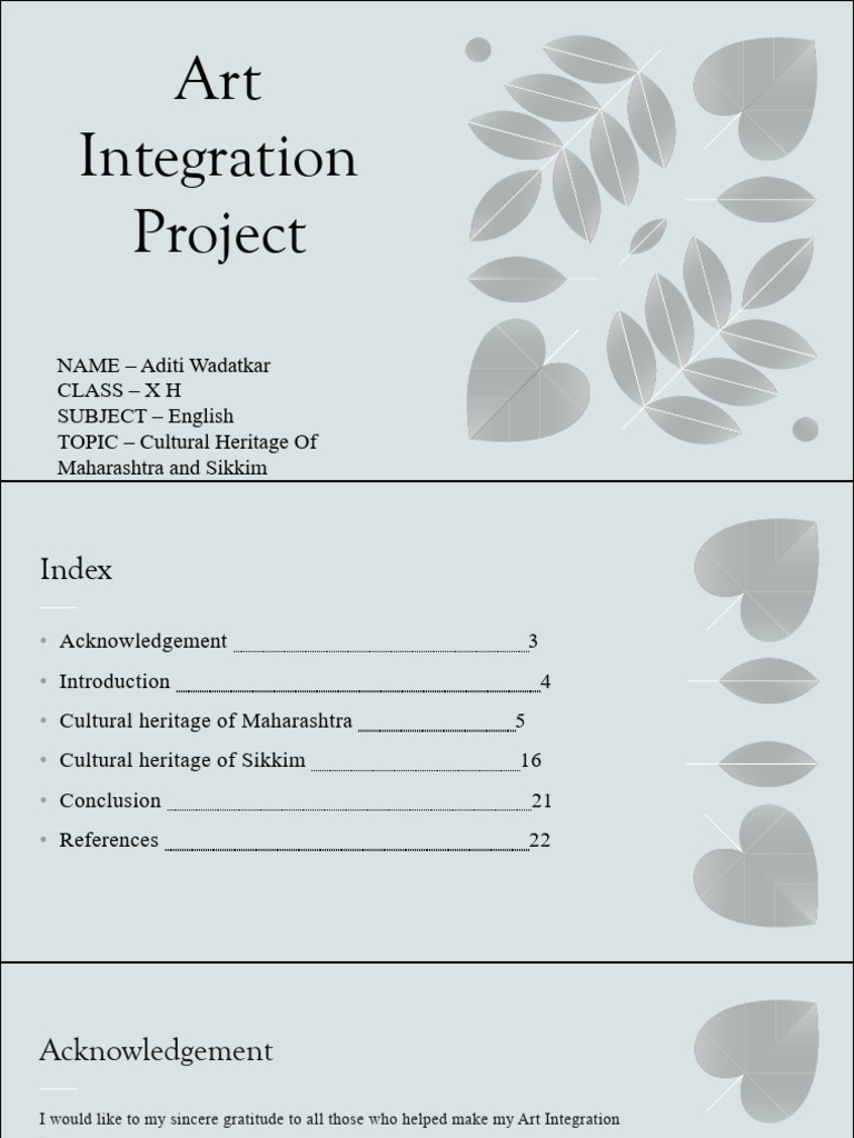 Maharashtra and Sikkim Cultural Project | PDF