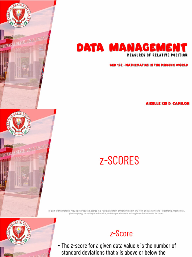 Measures of Relative Position | PDF | Standard Score | Percentile