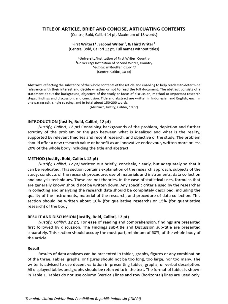 Template IDIP | PDF | Digital Object Identifier