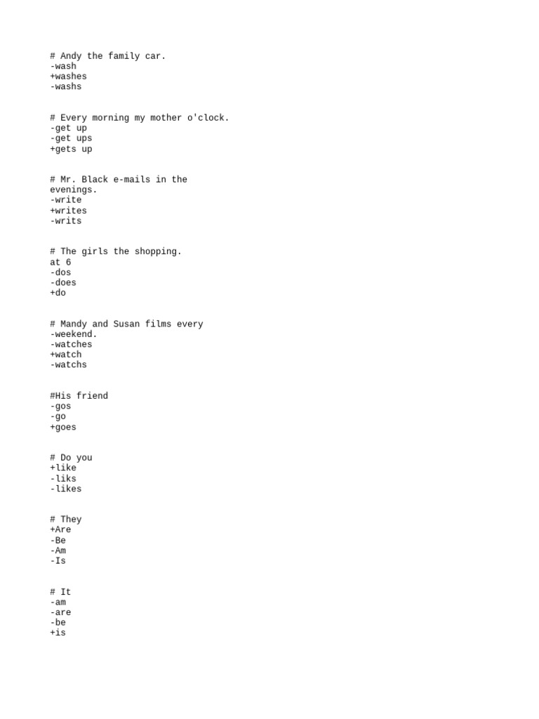тест 6а english | PDF | Plural | Language Families