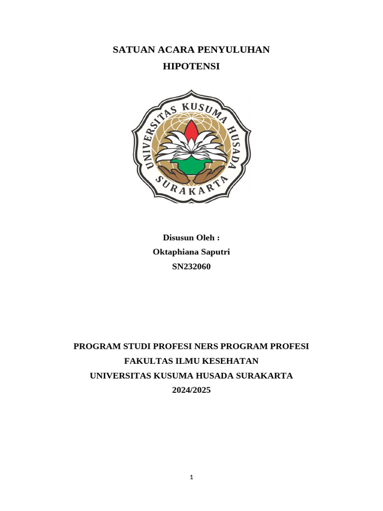 Sap Hipotensi Okta | PDF