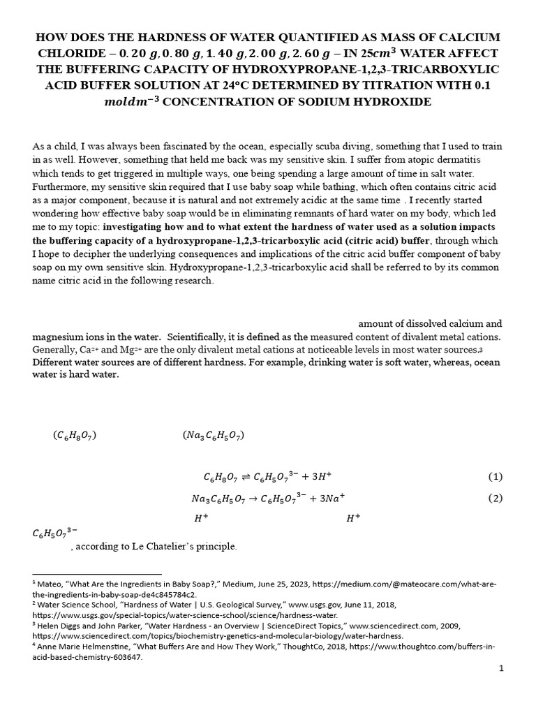 IA1 Exemplar | PDF | Buffer Solution | Acid