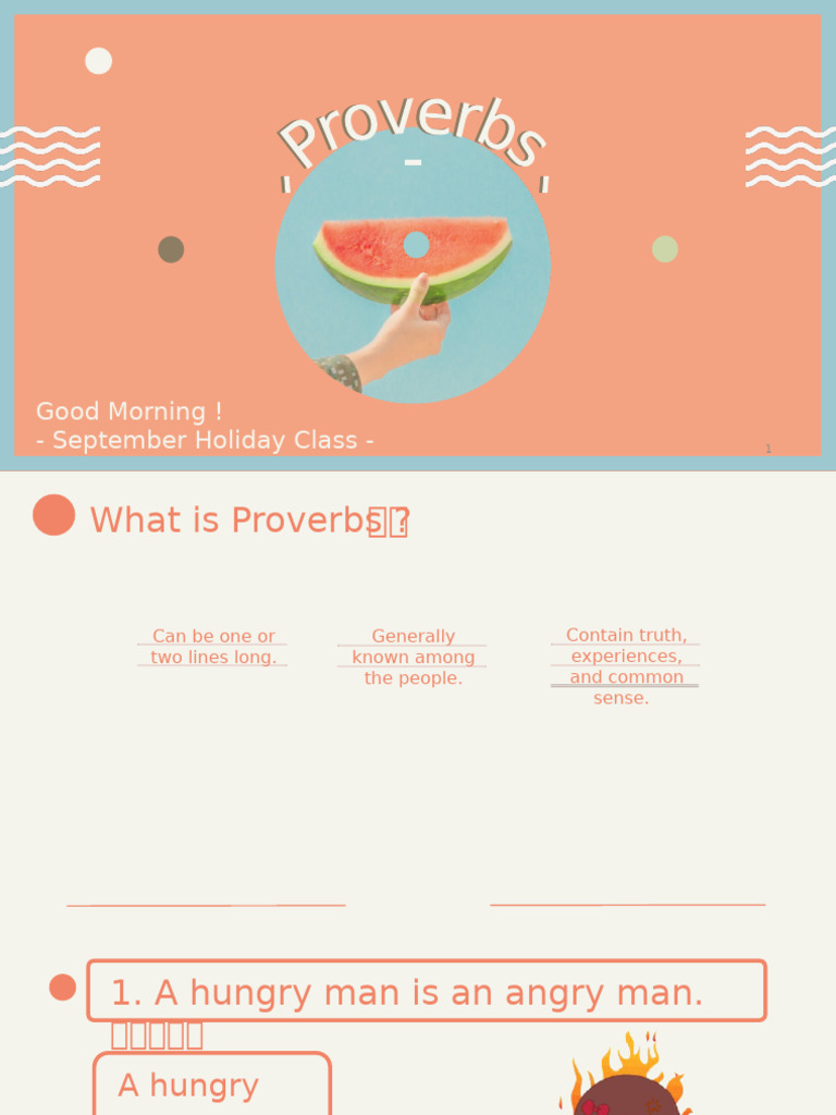 Proverbs Explained: Common Sayings | PDF