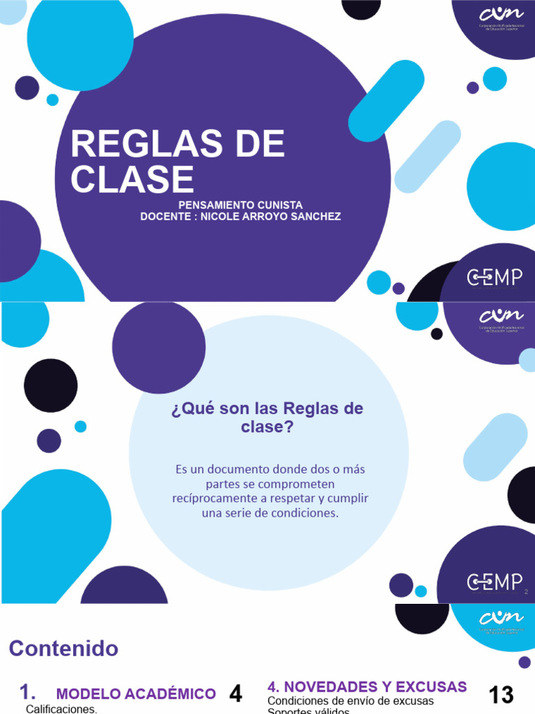 Reglas de la clase PC1 | PDF