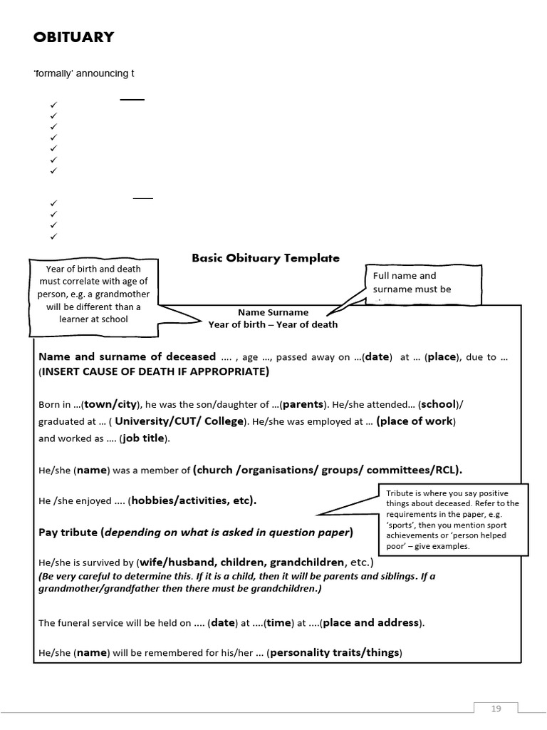 Transactional Obituaries | PDF
