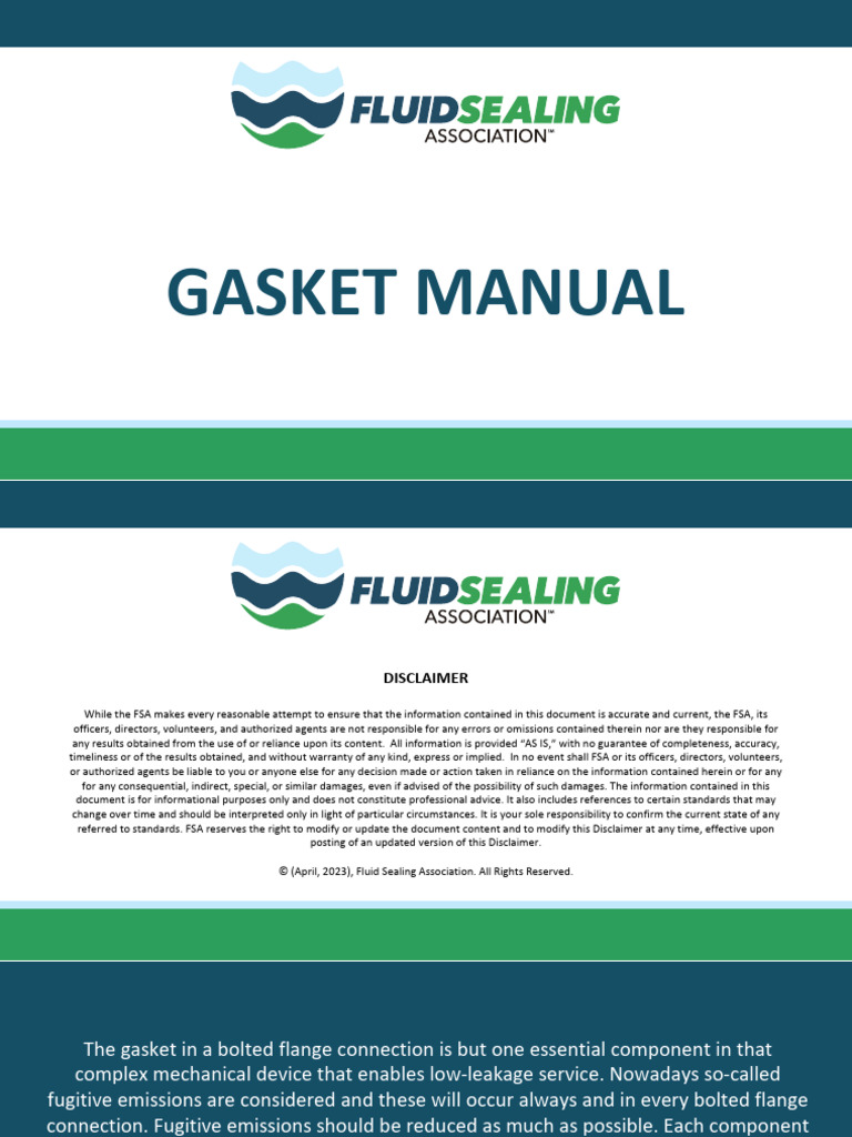 Gasket Installation and Failure Analysis Guide | PDF | Materials ...