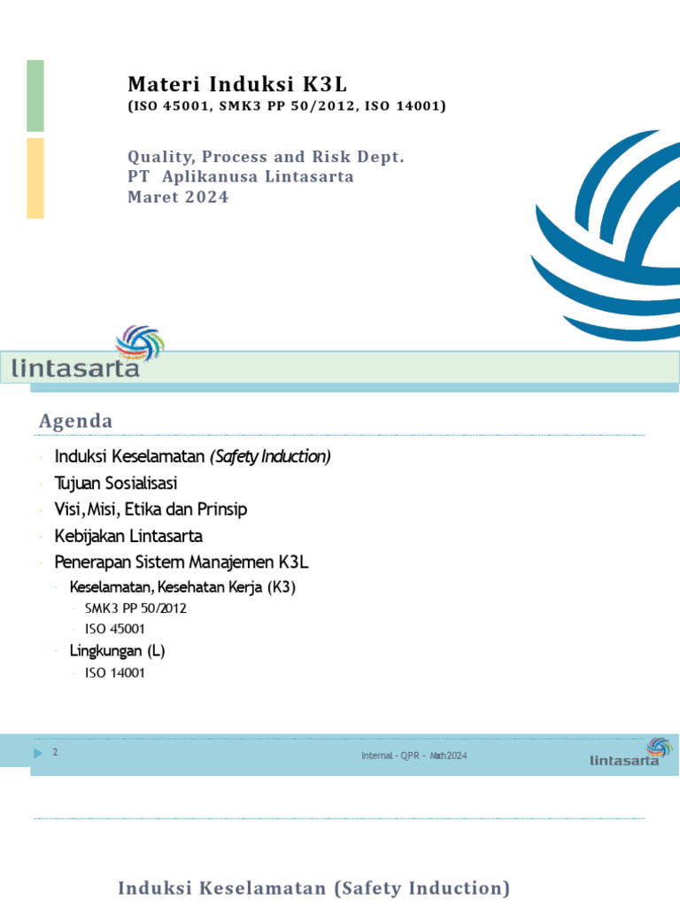 Contoh Materi Induksi K3L | PDF