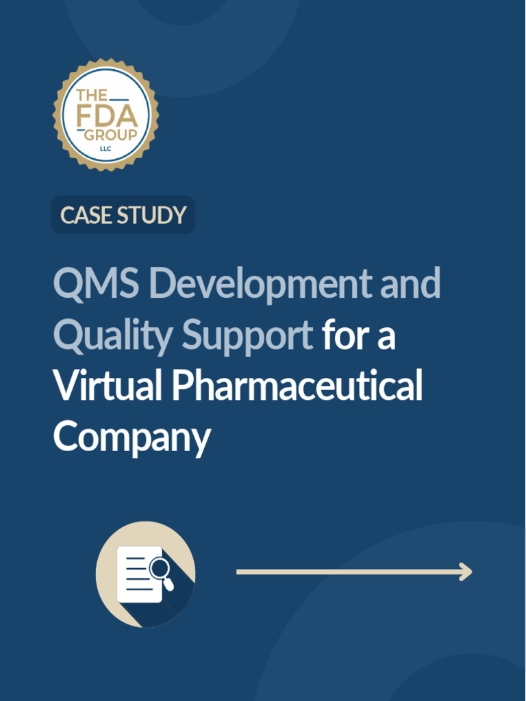 QMS Development and Quality Support For A Virtual Pharma 1731632081 ...