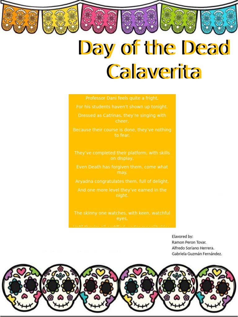 Day of The Dead Calaverita | PDF