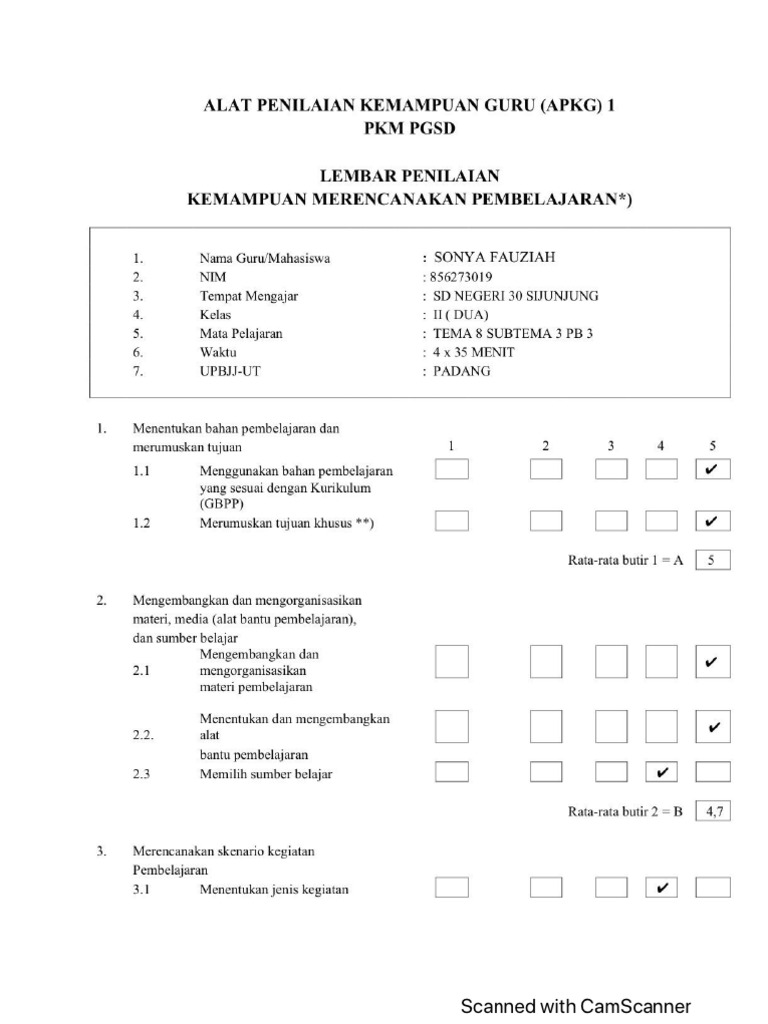 APKG 1 dan 2 sesi 7 | PDF