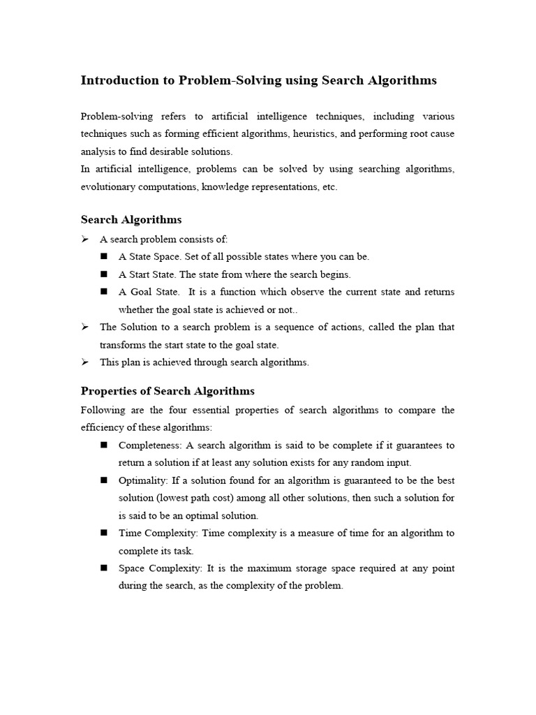 Ai M4 Notes Pdf Algorithms And Data Structures Theoretical Computer Science 0972
