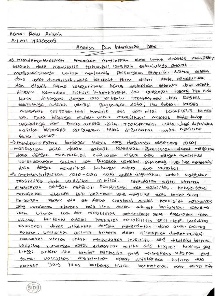 Ratu Anisah Tugas 12 Metopen EA-D | PDF