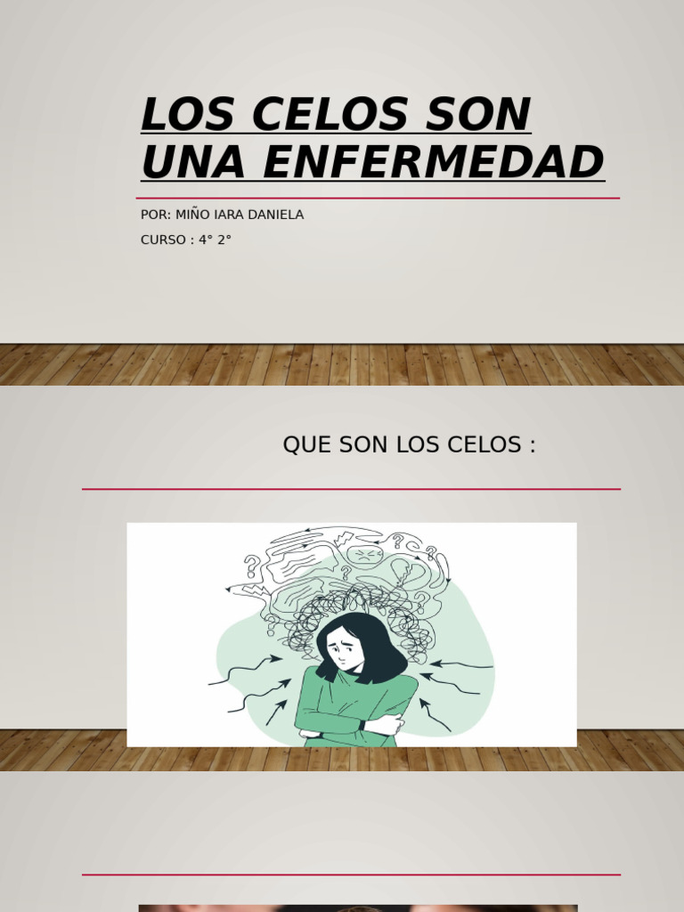 Los Celos Son Una Enfermedad | PDF