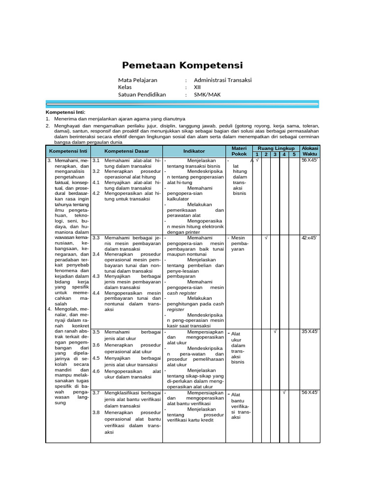 Administrasi Transaksi XII | PDF