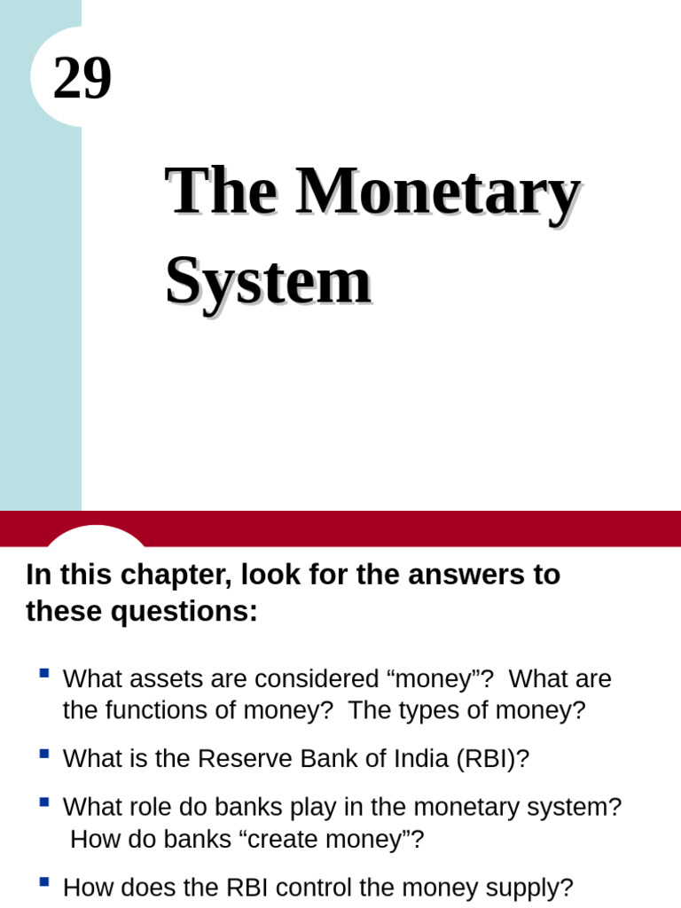 Understanding India's Monetary System | PDF | Money Supply | Money