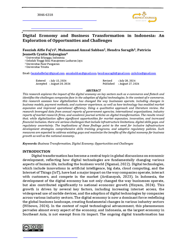 Digital Economy and Business Transformation in Ind | PDF | E Commerce ...