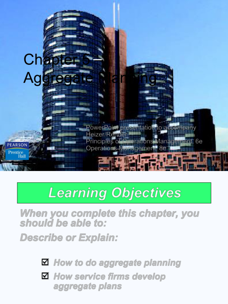Chp5 Aggregate Planning New | PDF | Economies | Business