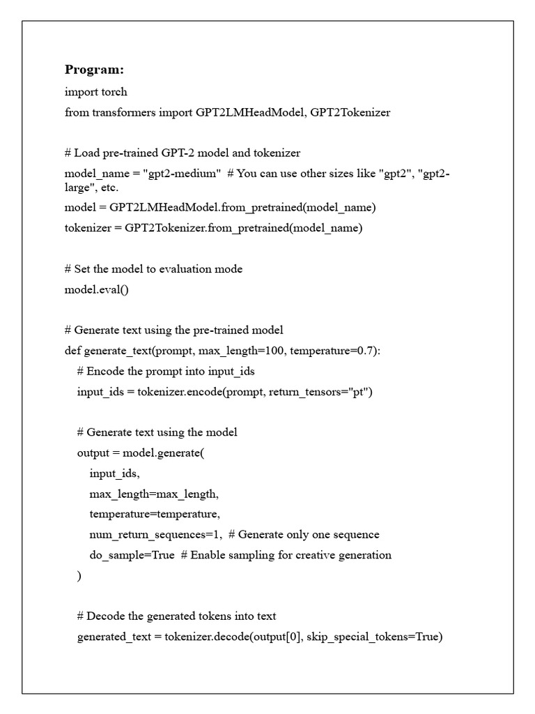 DL 3rd Exp Program | PDF