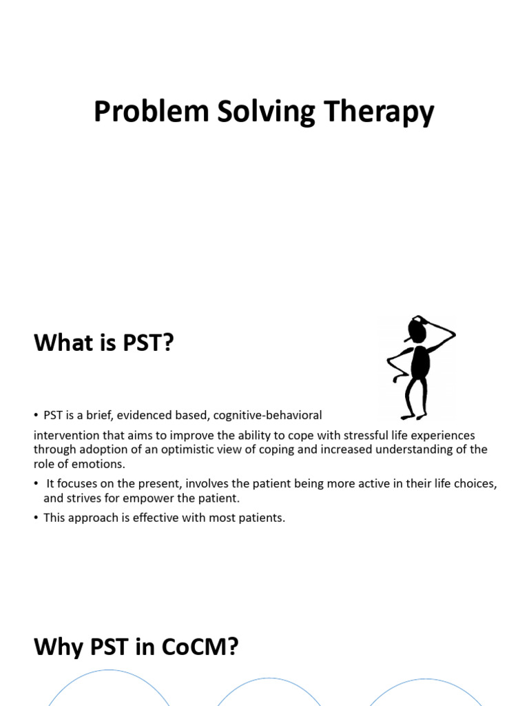03a Problem Solving Therapy | PDF | Psychotherapy | Cognitive ...