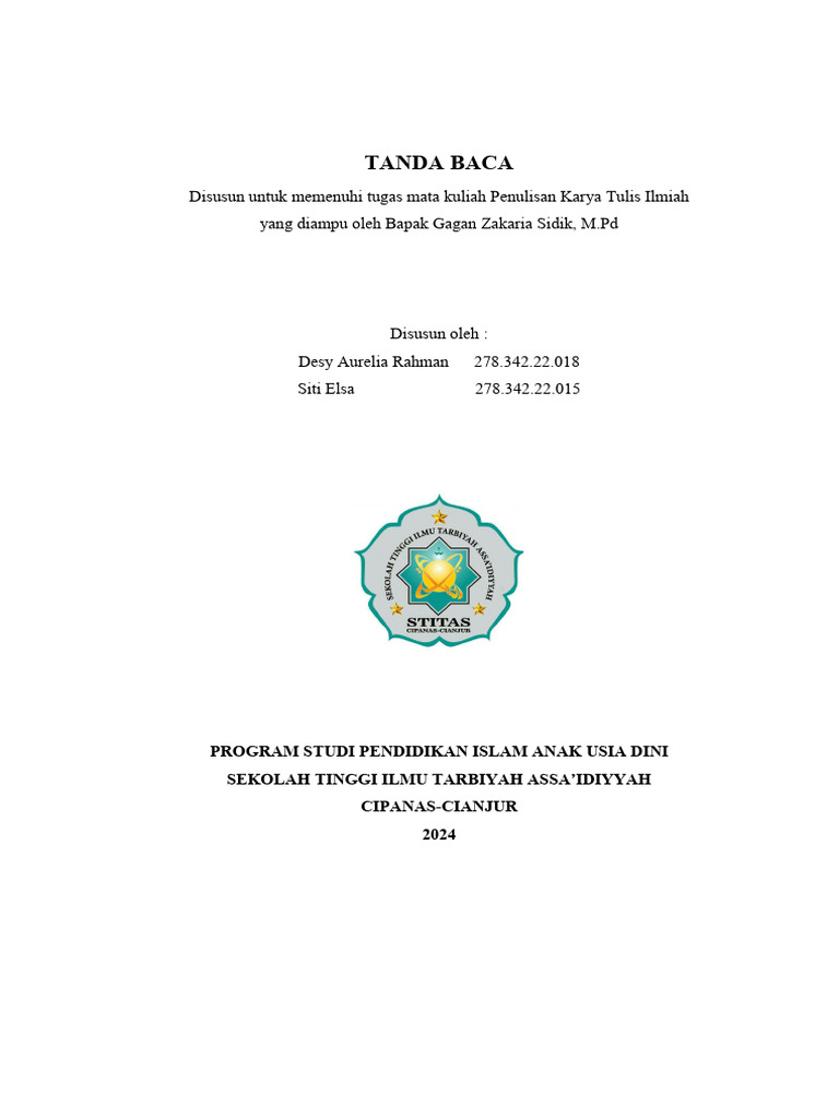 Tanda Baca | PDF