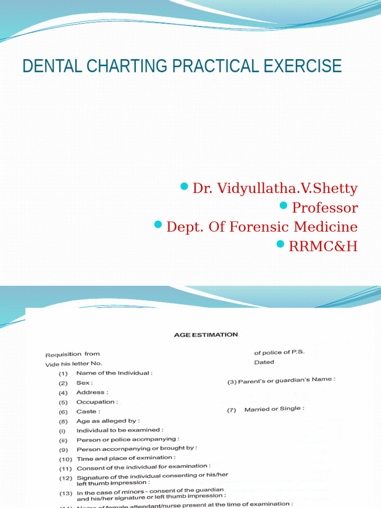 Dental Charting Practical-22 | PDF