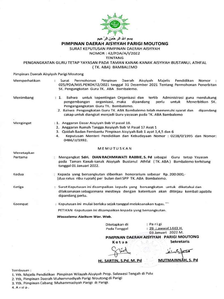 SK Pengangkatan & Penugasan - 11zon | PDF