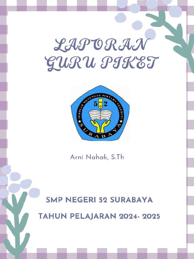 Laporan Piket Bu Arni | PDF