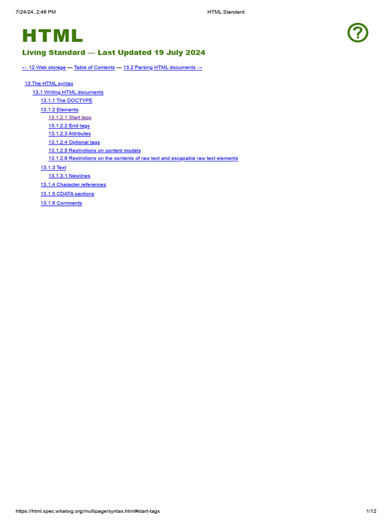 HTML Standard_indo | PDF | Html | Html Element