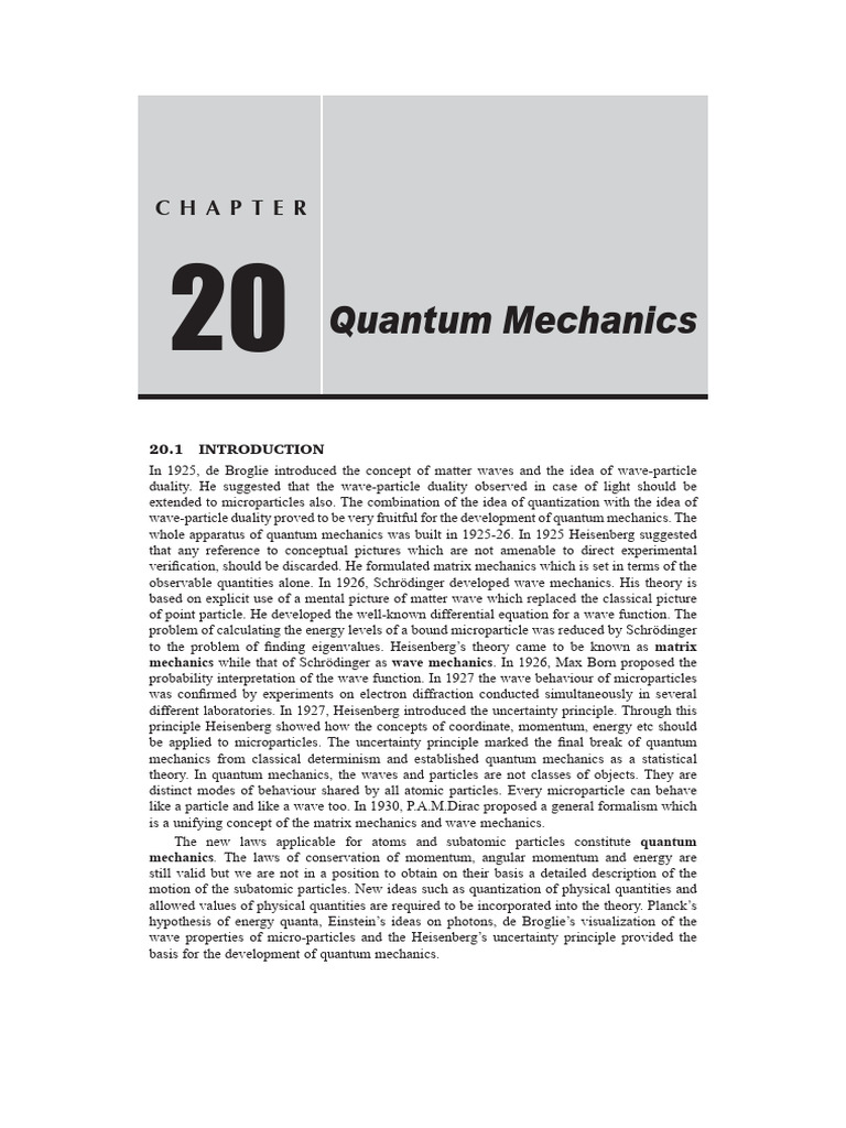 Quantum Mechanics Ch20 2 PDF | PDF