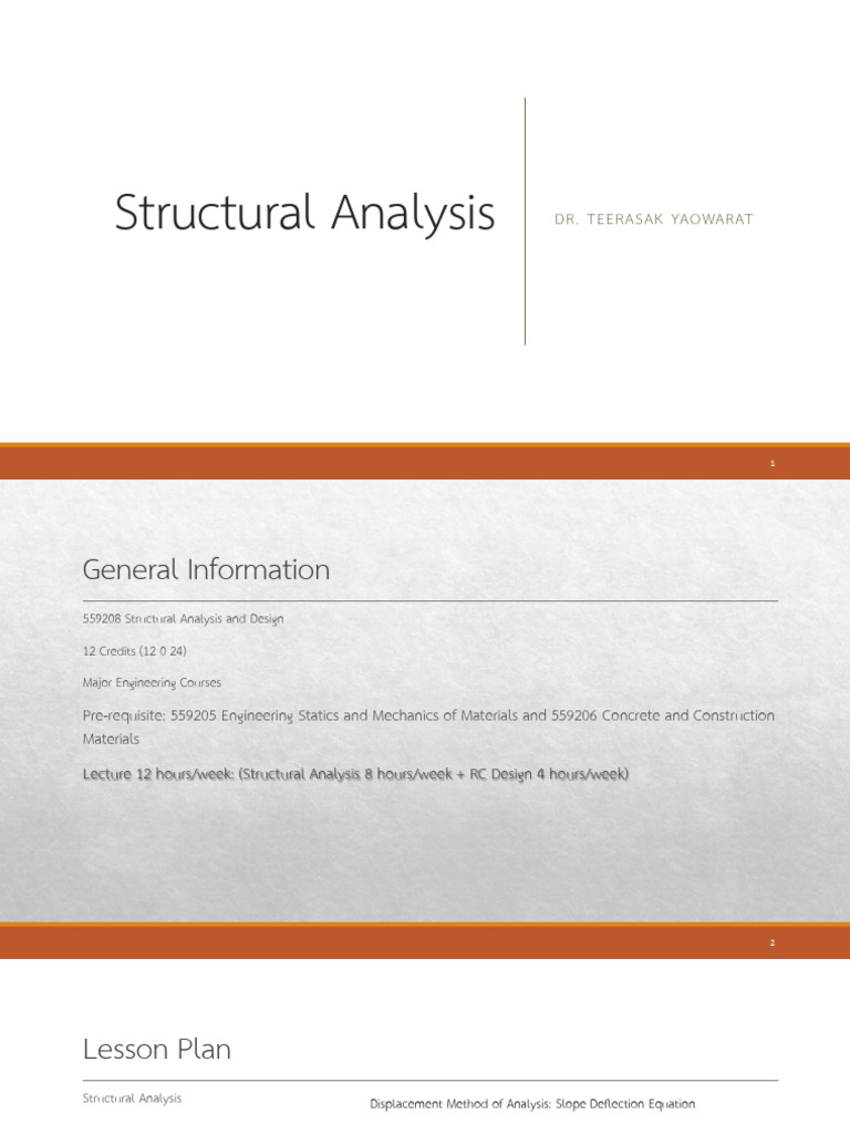 Slope-beam and frame | PDF