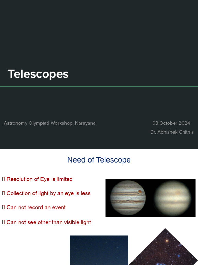 Understanding Telescopes in Astronomy | PDF