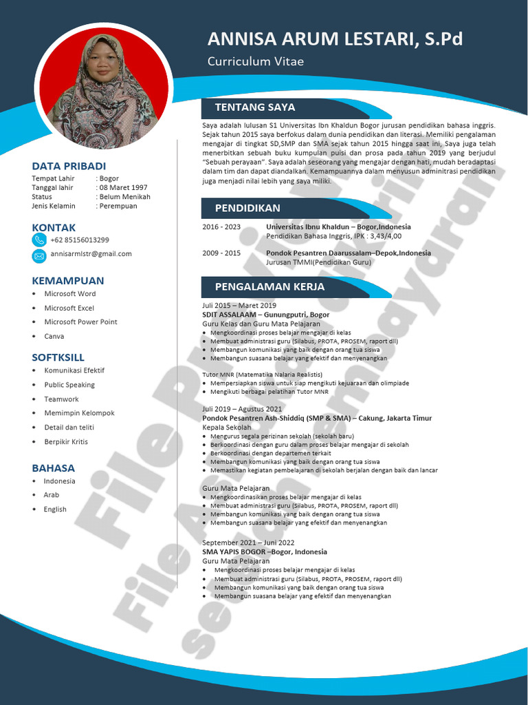 ANNISA ARUM LESTARI, S.Pd-1 | PDF