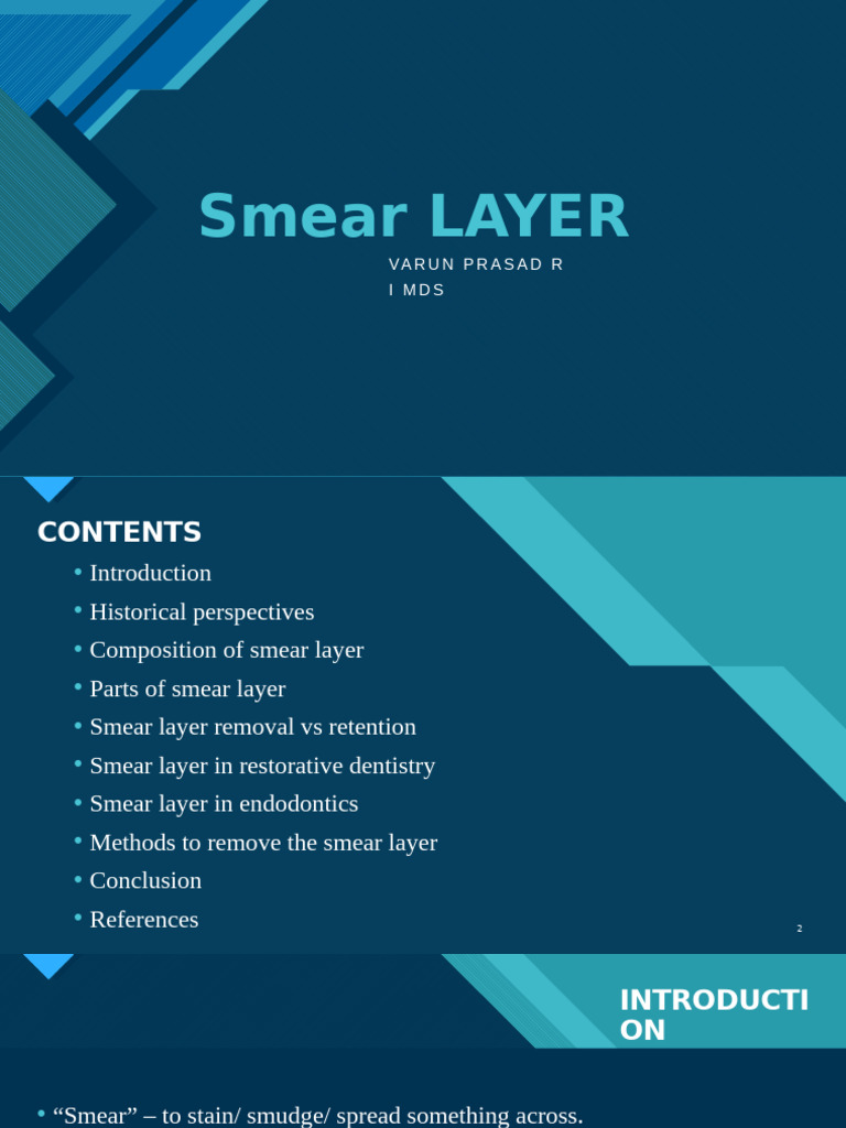 5. Smear Layer | PDF | Dentin | Tooth Enamel