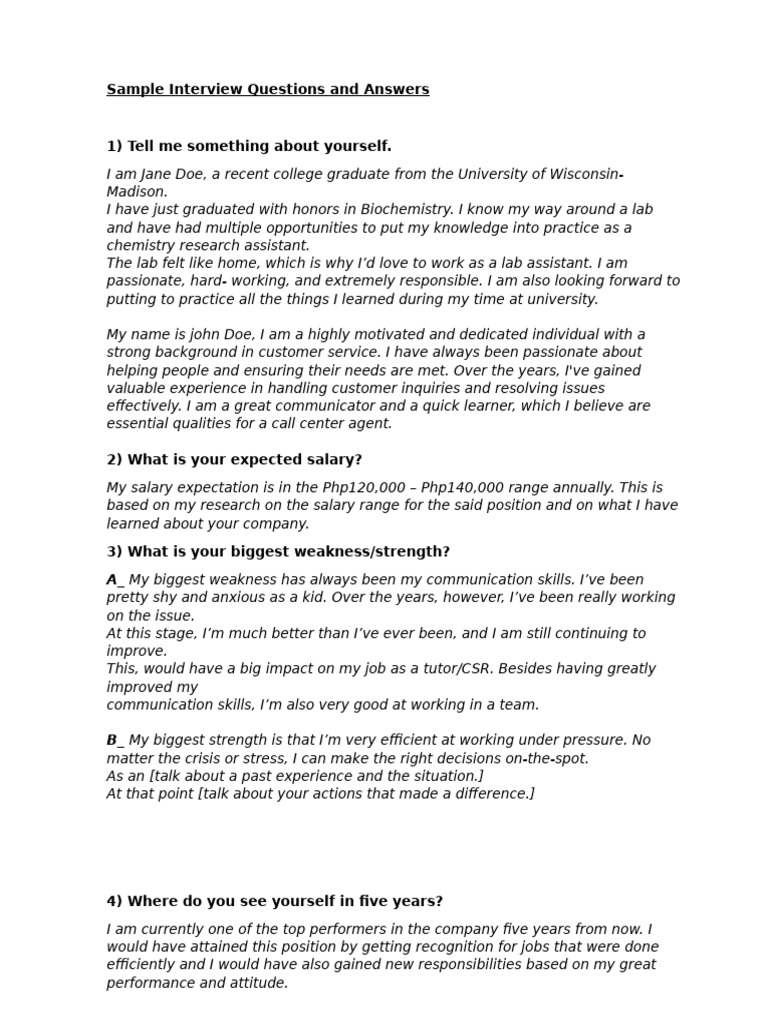 What To Expect in The Call Center Recruitment Process Sample Interview ...