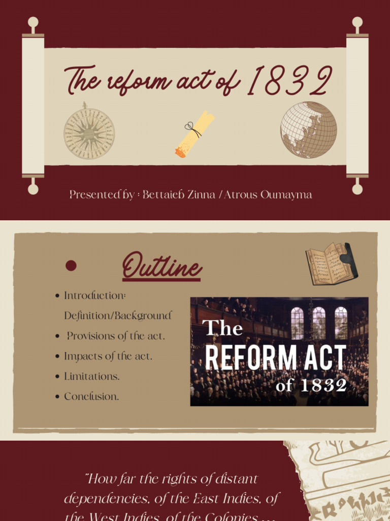 The Reform Act of 1832 PDF | PDF