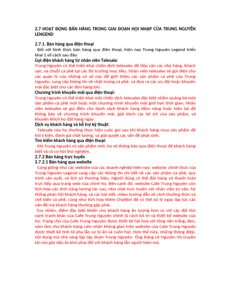 2.7_Hoạt động bán hàng trong giai đoạn hội nhập-QTBH | PDF