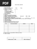Emergency Mock Drill - Sample | PDF | Emergency | Emergency Evacuation