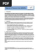 EN - IPAF Toolbox Talk A4 - MEWP Rescue Plan | PDF | Occupational ...