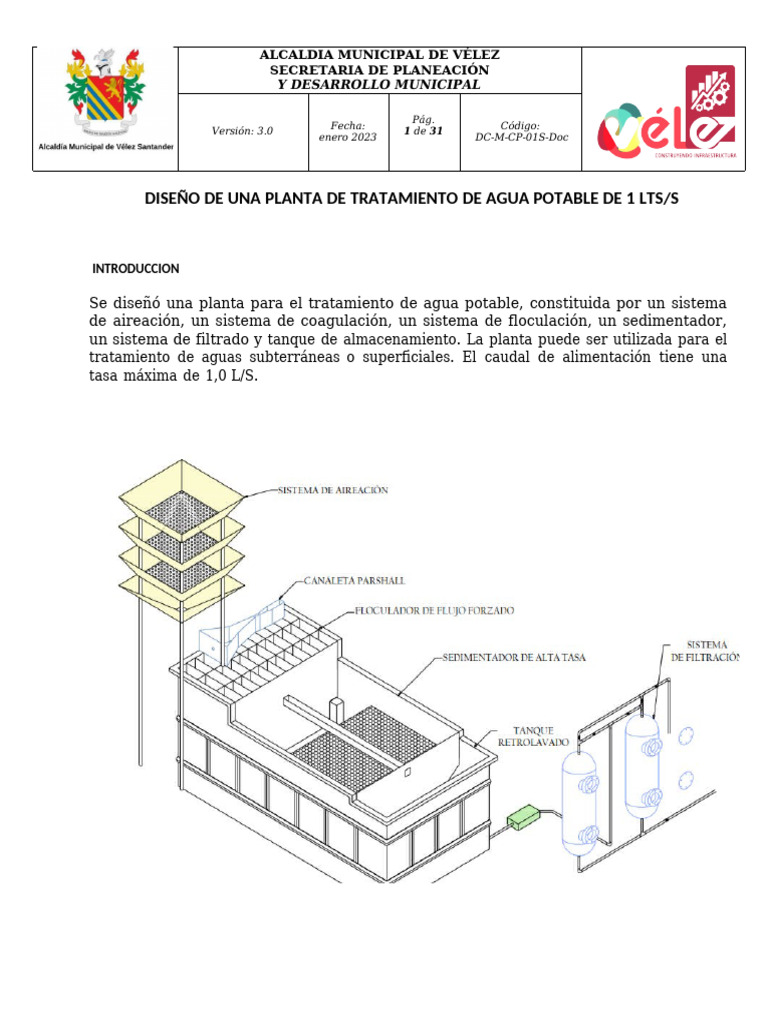 DISEÑO_PTAP | PDF | Filtración | Ingeniería Química