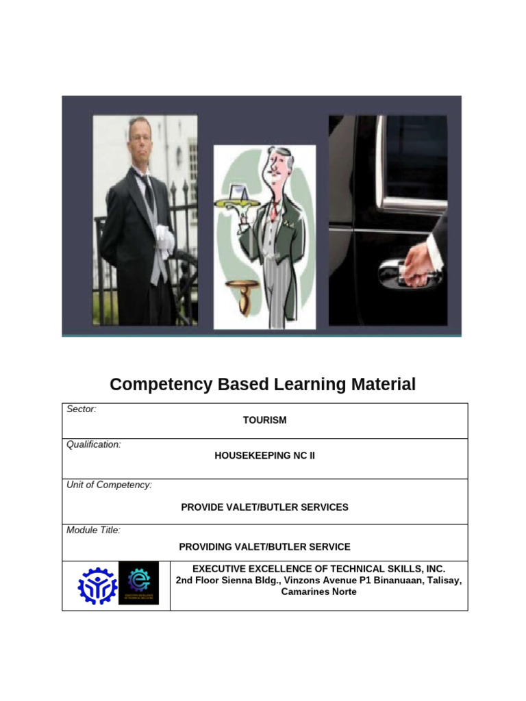 Core 3 Provide Valet Butler Service | PDF | Communication | Conversation