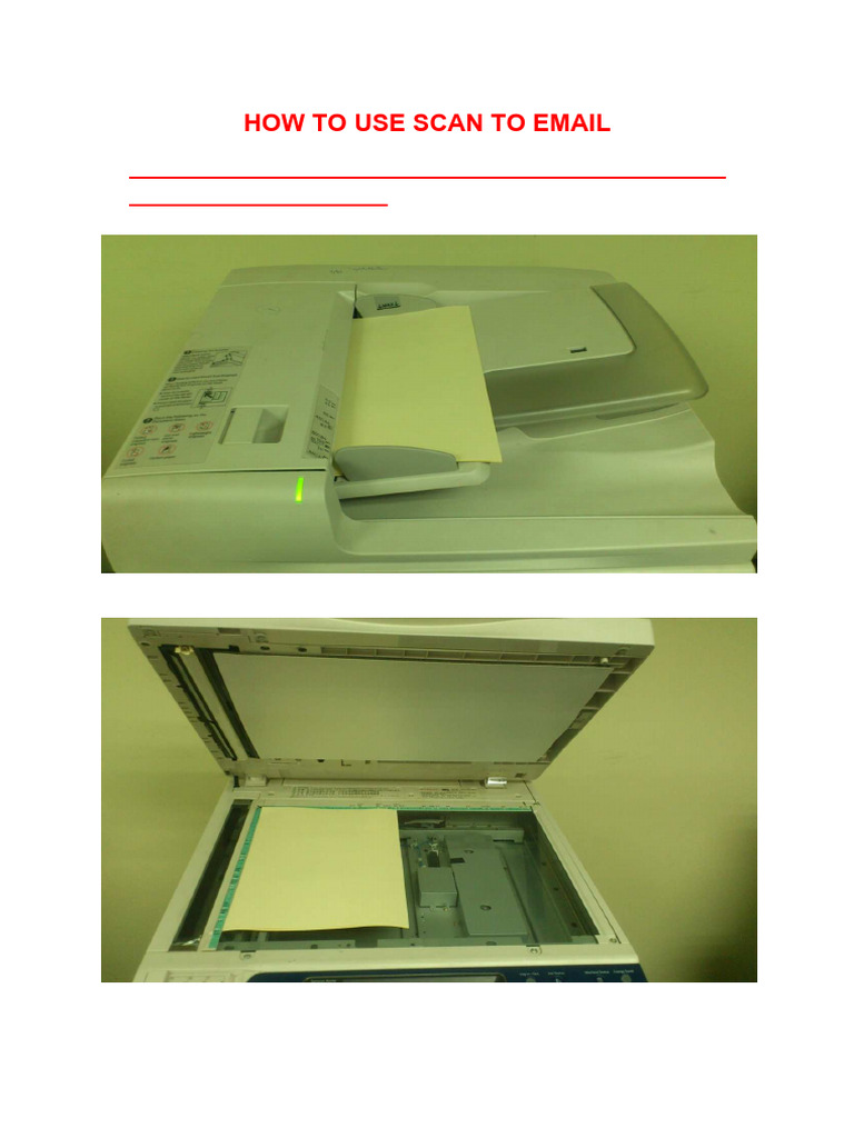 09. How to use scan to email | PDF